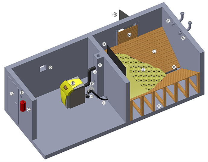 Pelletlagerraum - verschiedene Möglichkeiten Pellets zu lagern